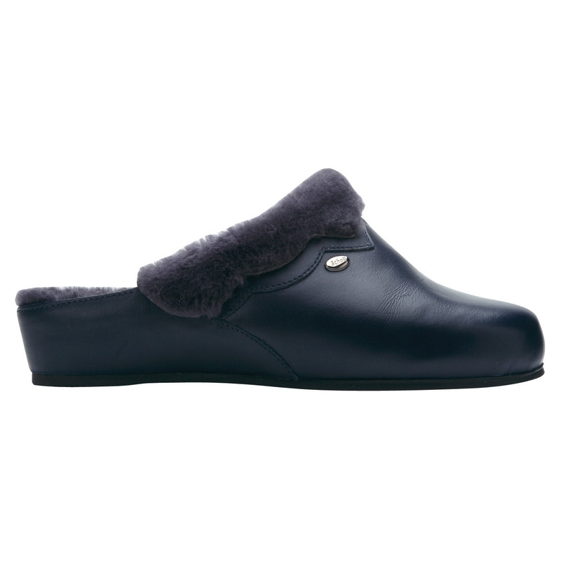 Scholl WARMLINE tmavě modrá domácí obuv